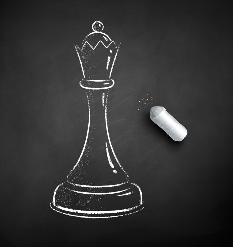Chess queen background Royalty Free Vector Image