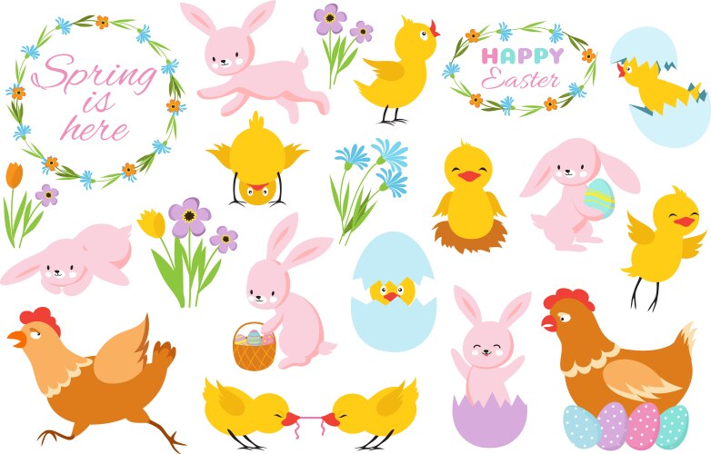 Easter Chicks Clip Art Vector Images (over 1,300)