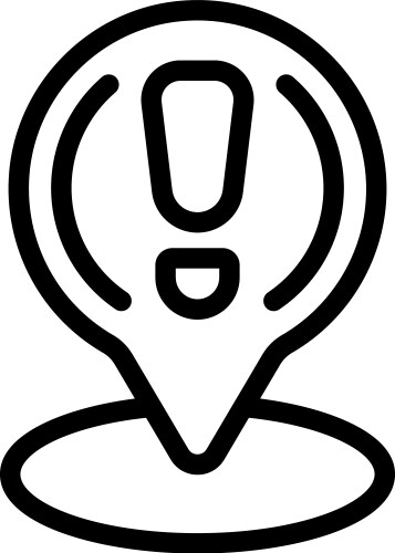 Faq website section icon outline user Royalty Free Vector