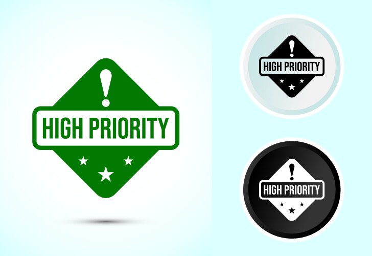 Sticker Priority Label Vector Images (over 1,100)