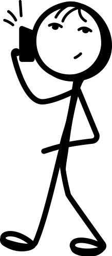 Stickman Call Vector Images (over 120)