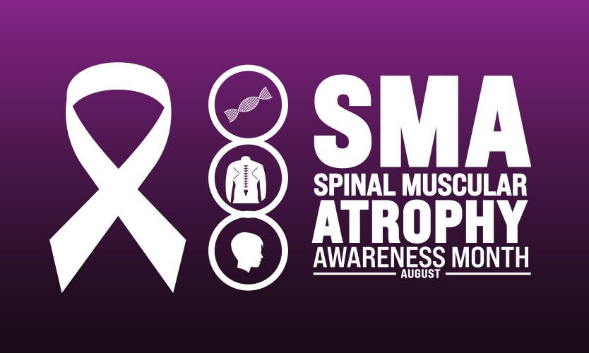 Spinal muscular atrophy sma awareness month Vector Image