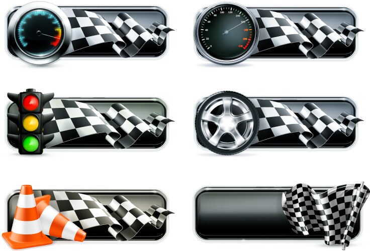 Start light drag race Royalty Free Vector Image