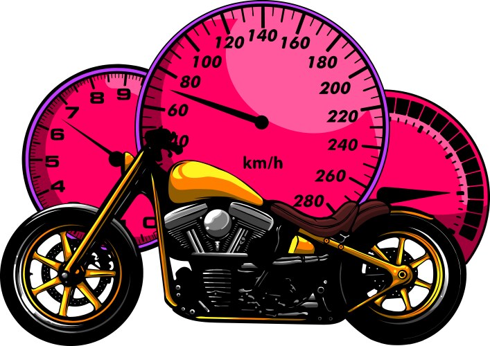 Speed racer round design Royalty Free Vector Image