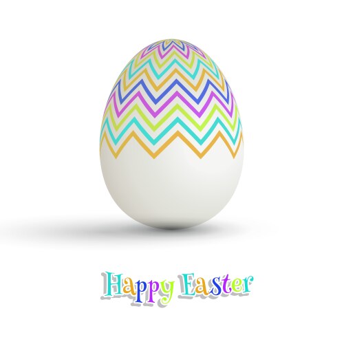 Labyrinth painted easter egg Royalty Free Vector Image