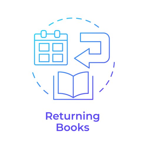 Book drop blue gradient concept icon Royalty Free Vector