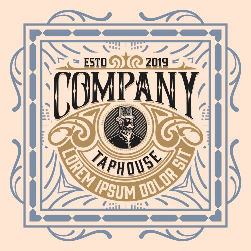 Western card with vintage style Royalty Free Vector Image