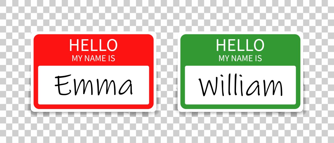 Simple colorful name tag to mark our books Vector Image