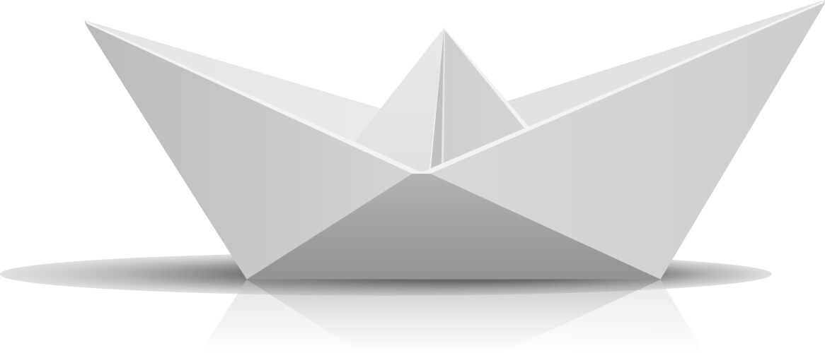 Paper cap as origami Royalty Free Vector Image