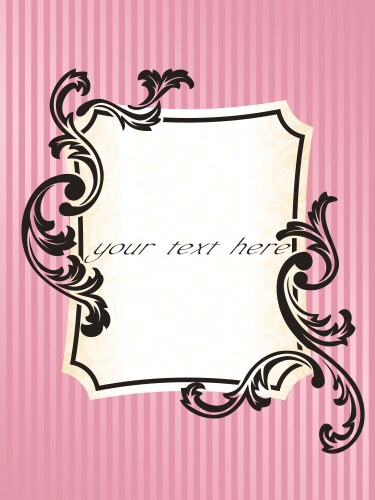 Romantic french banner Royalty Free Vector Image