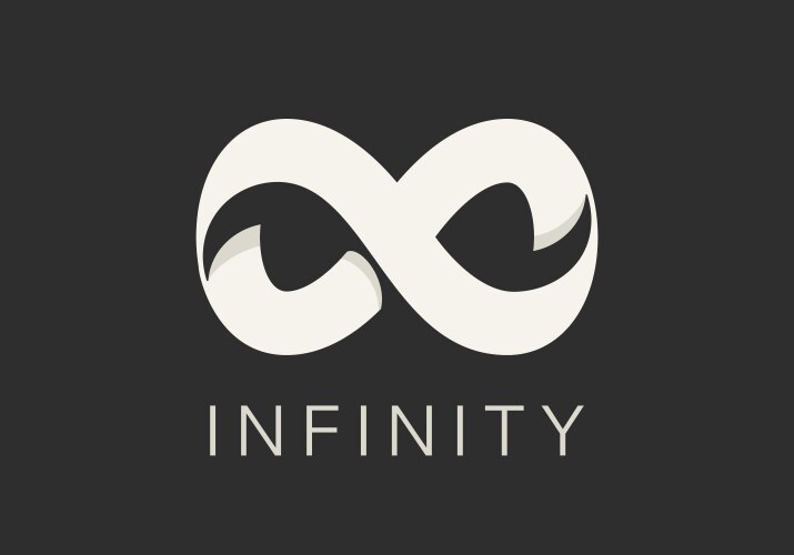 Infinity symbol limitless sign logo design Vector Image