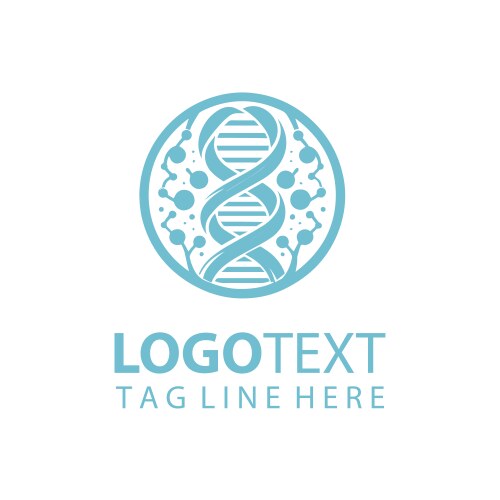 Dna logo Royalty Free Vector Image - VectorStock