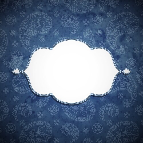 Frame in the indian style Royalty Free Vector Image