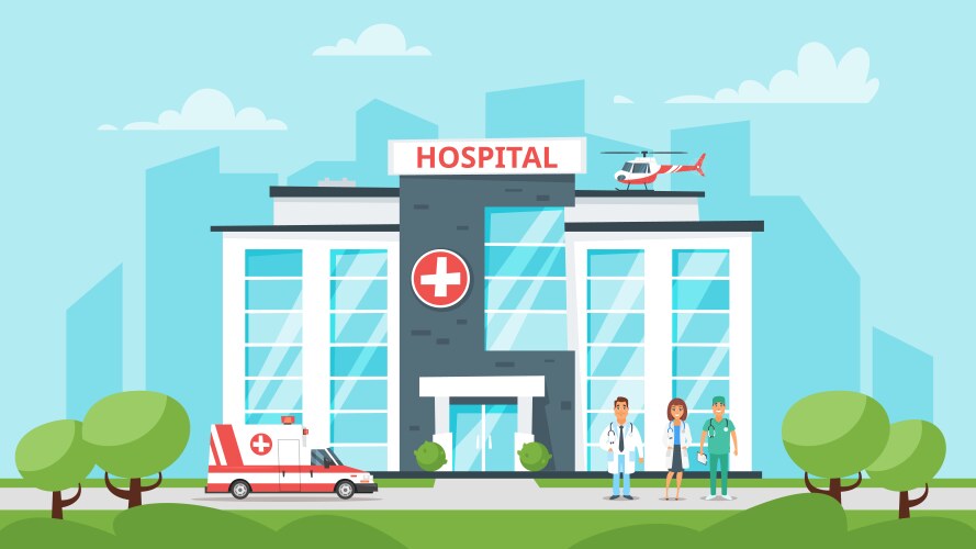 Hospital Royalty Free Vector Image - VectorStock