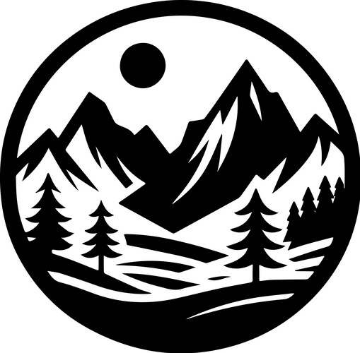Mountain Wave Star Logo – Royalty-Free Vector | VectorStock