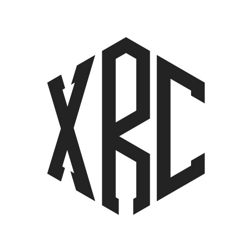 Elegant hexagon letter rk logo design initial Vector Image