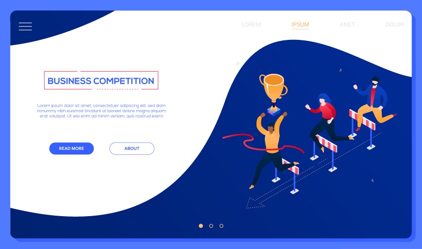 Grand prize - colorful flat design style banner Vector Image