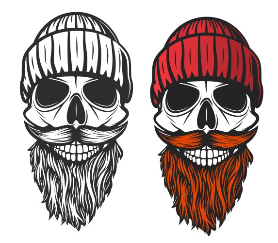 Skull with Beard Vector Images (over 6,700)