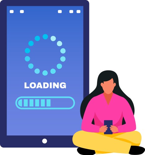 Smartphone and laptop warning sign Royalty Free Vector Image