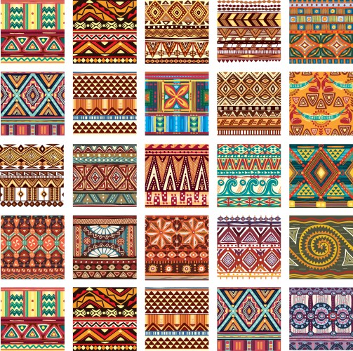 Abstract tribal pattern Royalty Free Vector Image