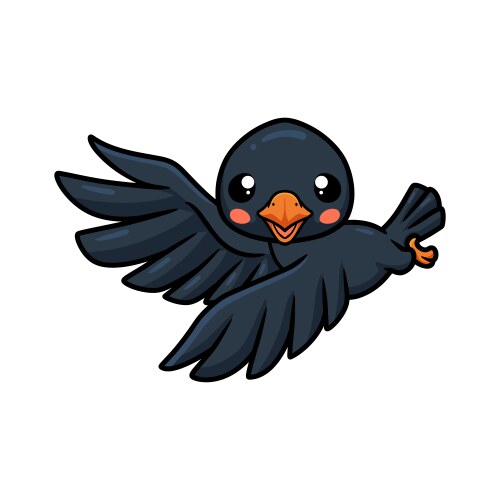 Cartoon Little Crow Vector Images (over 200)