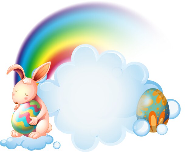 Easter eggs bunny Royalty Free Vector Image - VectorStock