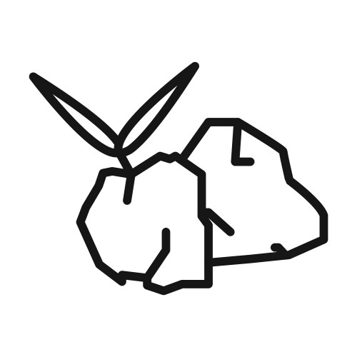 Charcoal logo sign outline Royalty Free Vector Image