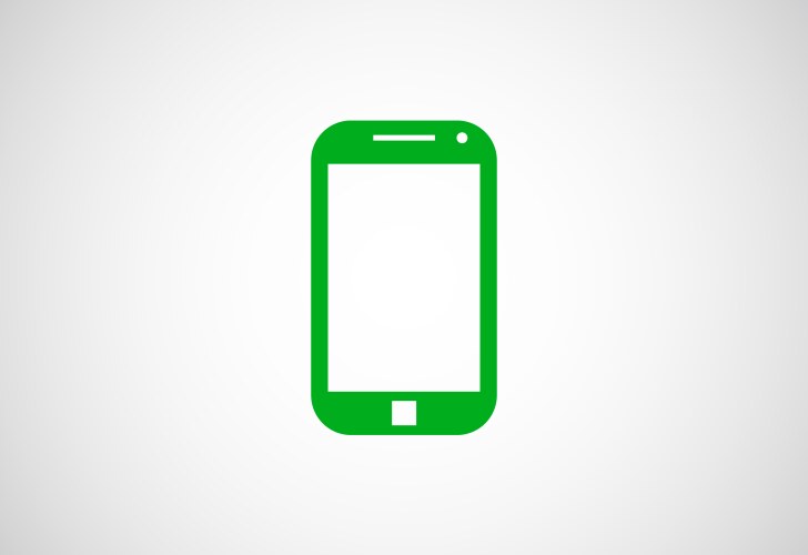 Modern mobile phone logo design template Vector Image