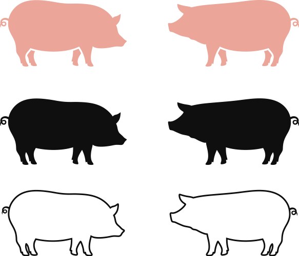 Pig Royalty Free Vector Image - VectorStock