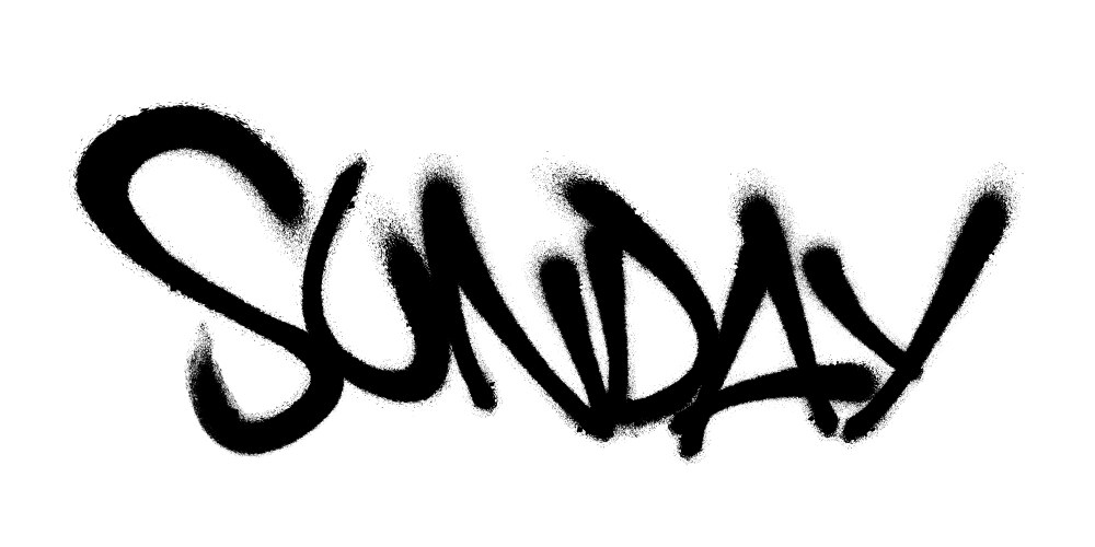 Graffiti alien sprayed in black over white Vector Image