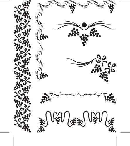 Corner design elements Royalty Free Vector Image