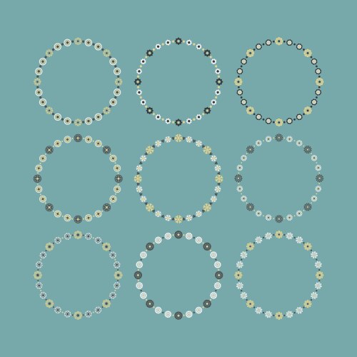 Cute golden assorted asterisks and star signs set Vector Image