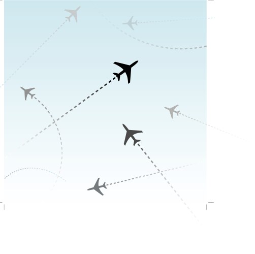 Airline travel passenger Royalty Free Vector Image