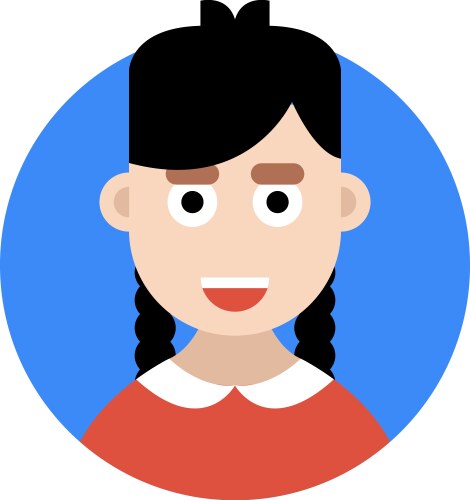 Office secretary avatar Royalty Free Vector Image