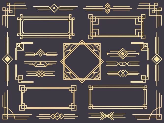 Art Deco Border Vector Images (over 32,000)