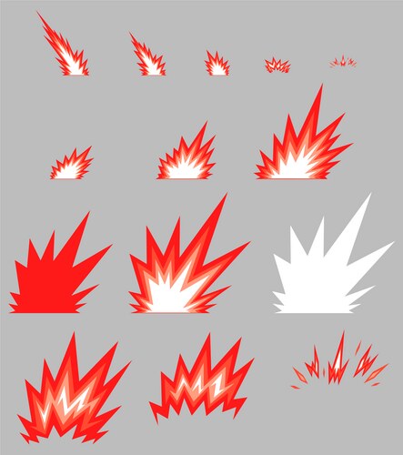 Blue ninja boy attack game sprites Royalty Free Vector Image
