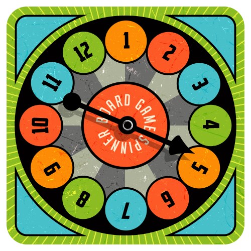 City theme board game template Royalty Free Vector Image