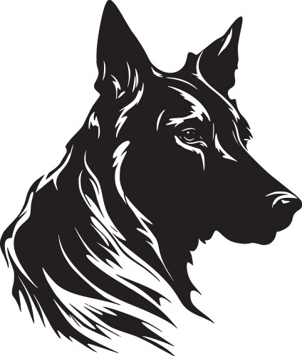 Australian kelpie - minimalist and simple Vector Image