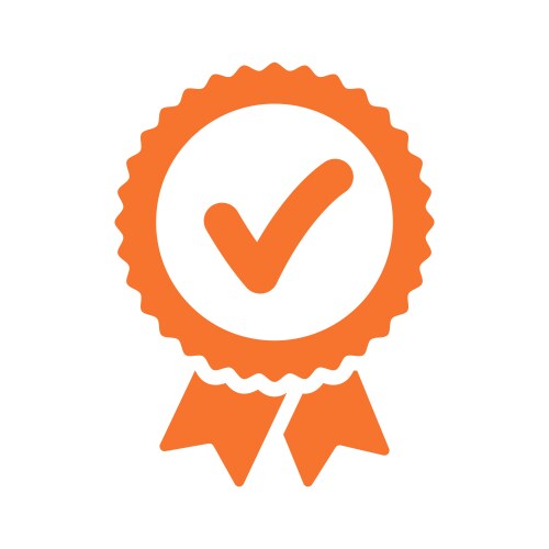 Green check mark and red cross - isolated Vector Image