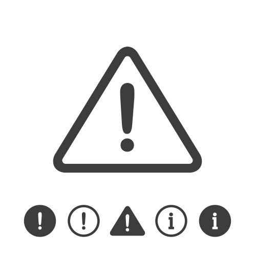 Fire warning signs Royalty Free Vector Image - VectorStock