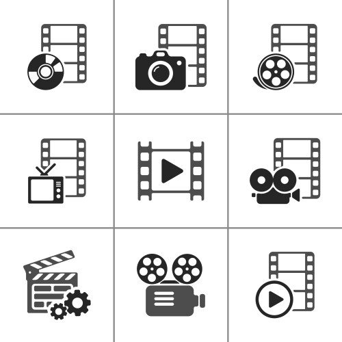 Film elements Royalty Free Vector Image - VectorStock
