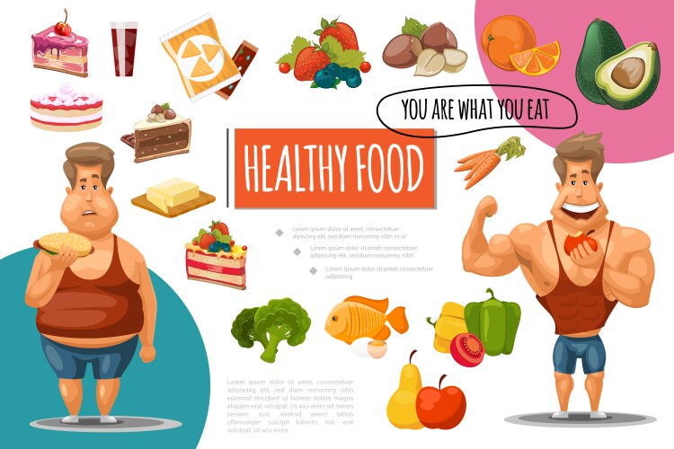 Healthy Food Cartoon Vector Images (over 290,000)