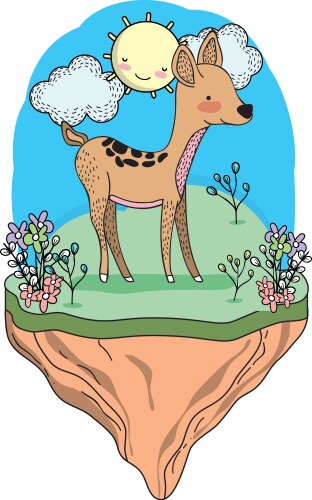 Deer Fighting Drawing Vector Images (over 110)