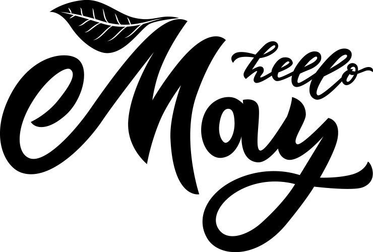 Month May Calligraphy Vector Images (over 590)