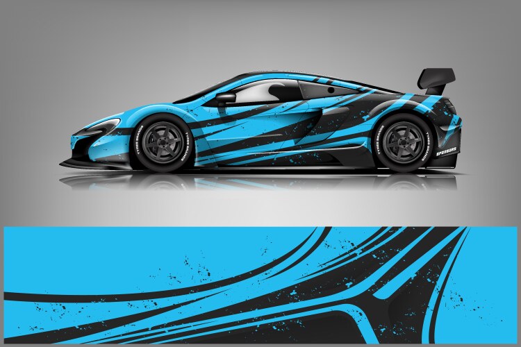 Sport Car Racing Wrap – Royalty-Free Vector | VectorStock