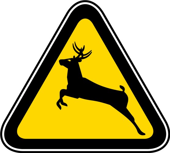 Midge warning sign Royalty Free Vector Image - VectorStock