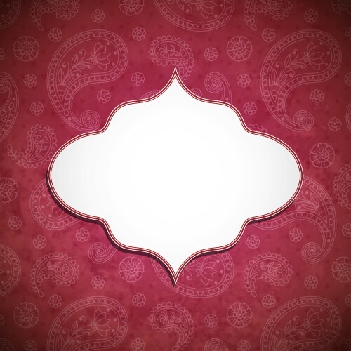 Frame in the indian style Royalty Free Vector Image