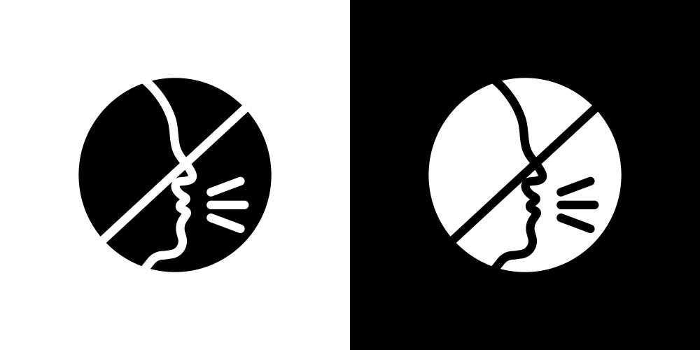 No Shouting Sign Vector Images (over 300)