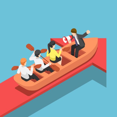 Rowing Boat Leadership Vector Images (over 150)