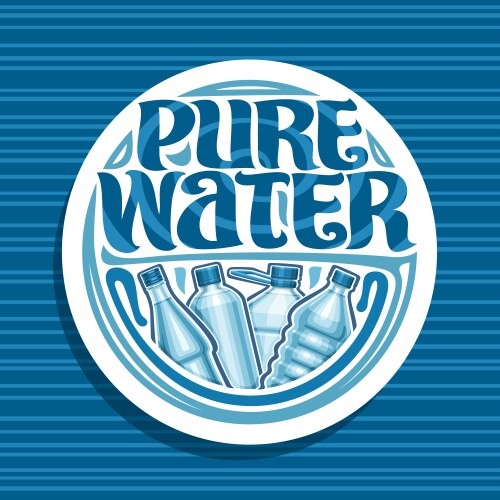 Logo for pure water Royalty Free Vector Image - VectorStock